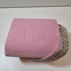 Baby Pink Clutch Purse Collection With Silver Diamonds. - Etsy