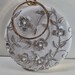 Silver Grey Round Clutch Purse Collection With Silver Embroidery, Gold ...