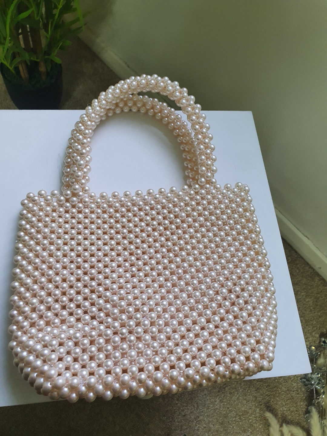 A Beautiful Handbag Made of Pearls. - Etsy UK