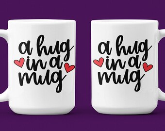 Hug in A Mug Sending A Hug in A Mug Get Well Friend Gift - Etsy