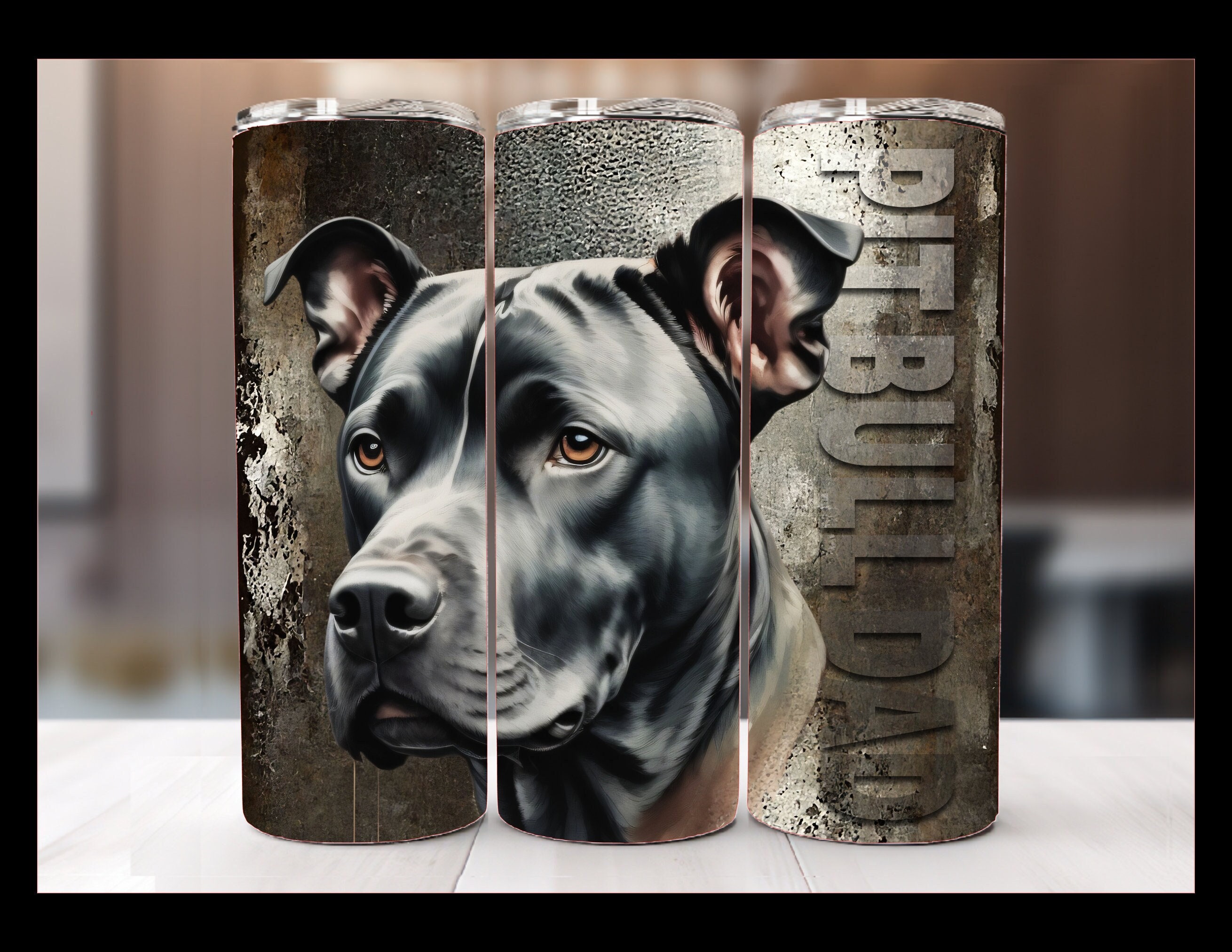 Pit Bull DAD 20oz Tumbler Stainless Steel. Perfect DAD Gift - Etsy