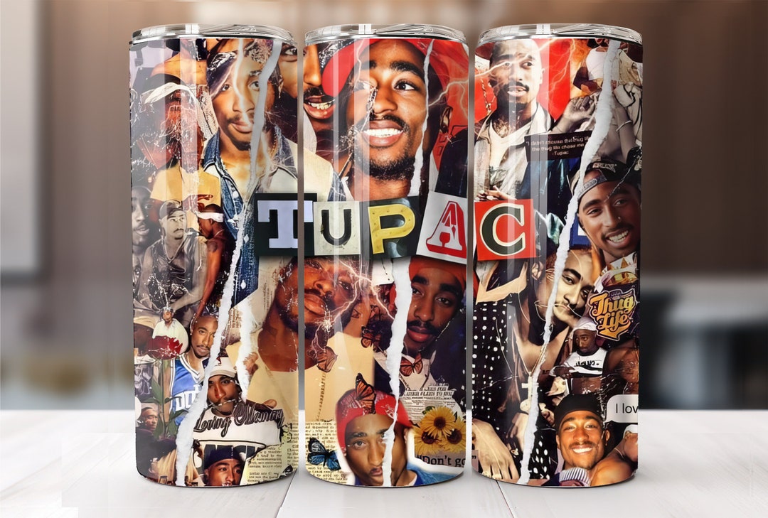 Tupac Tumbler, Tupac Shakur, 2pac, Makaveli, Hip Hop Tumbler, for the ...