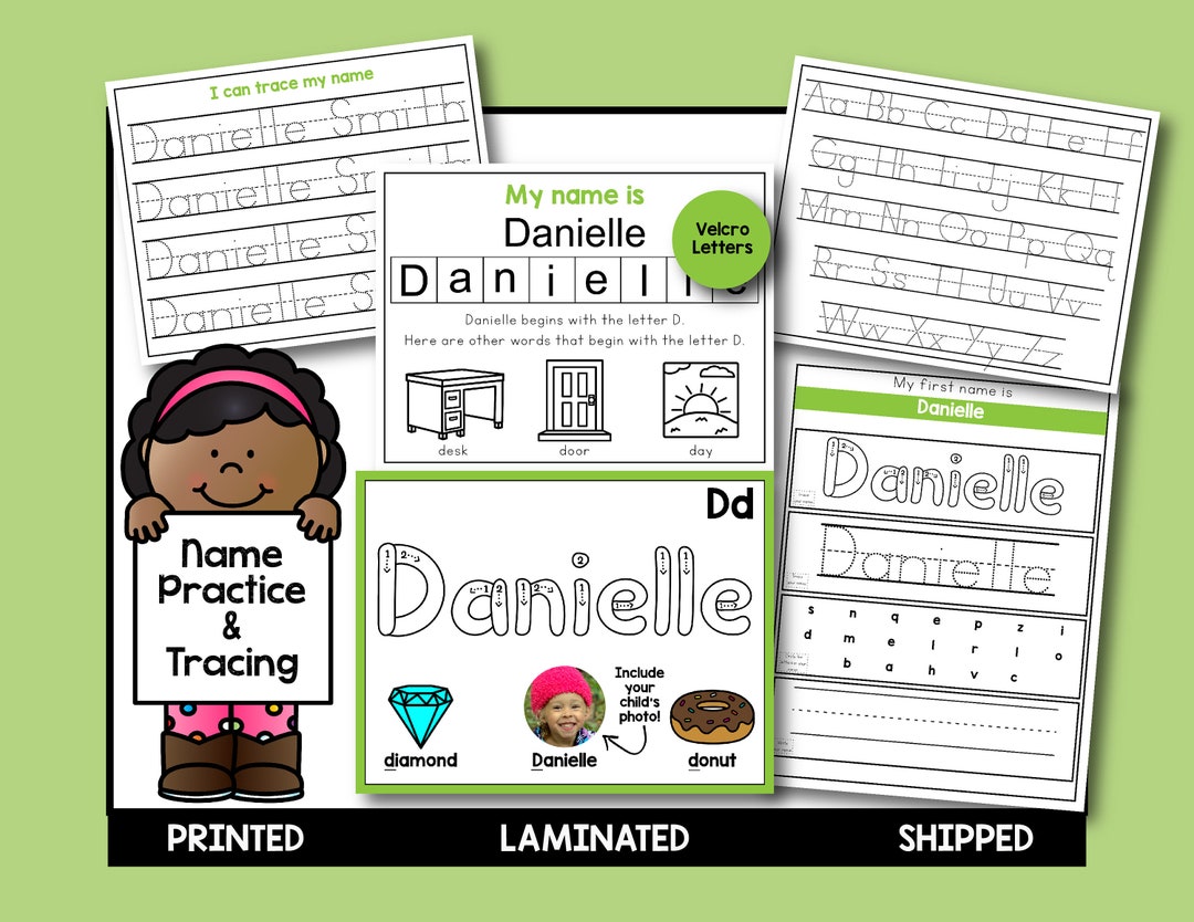 PERSONALIZED Name Practice Sheets | Arrange, Trace, and Write My Name ...