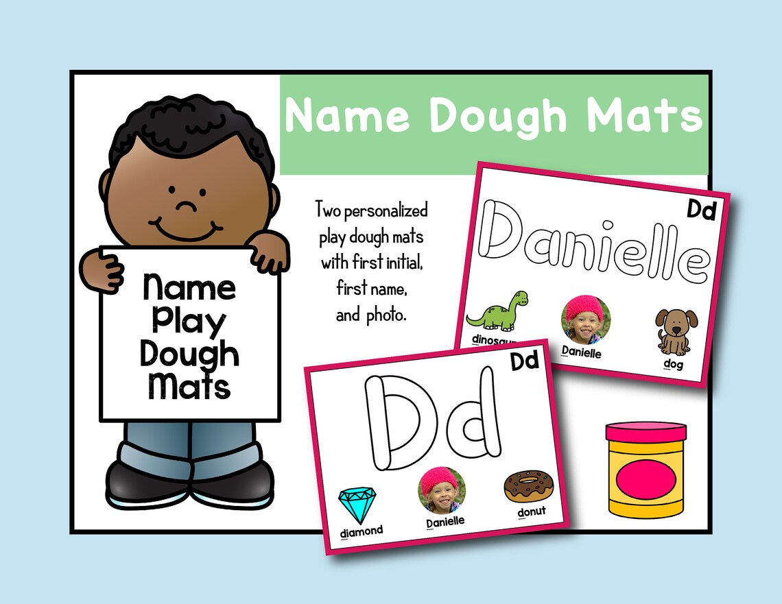 Name Play Dough Mats | Name Practice | Homeschool Material | Montessori ...
