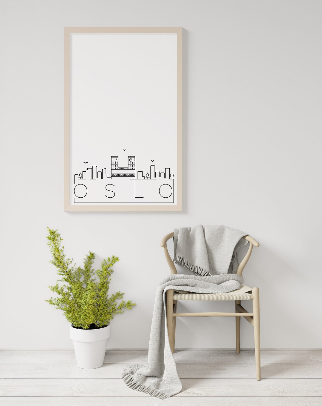 Oslo Skyline Printable Poster Home Decorations Oslo Decor - Etsy