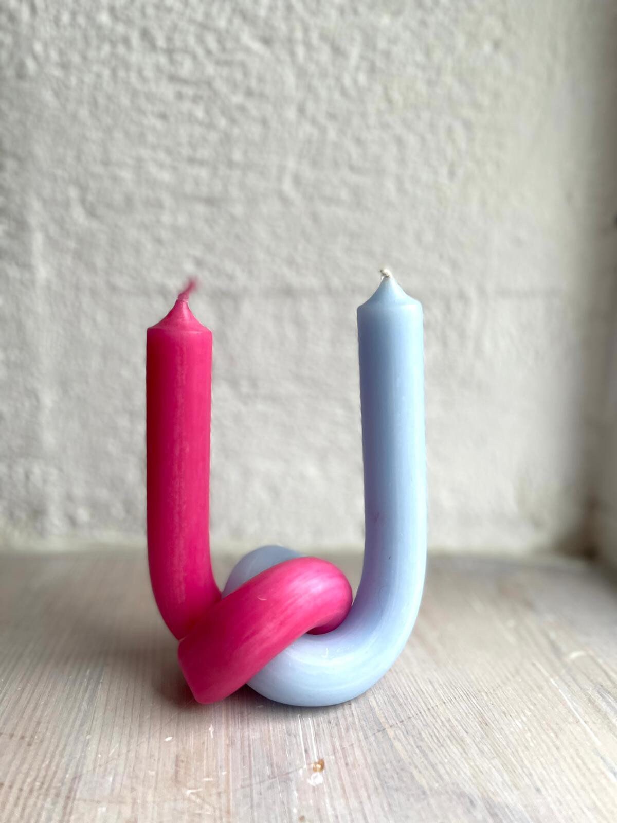 Double Twisted Candle Bending Candles Bendy Candles - Etsy UK