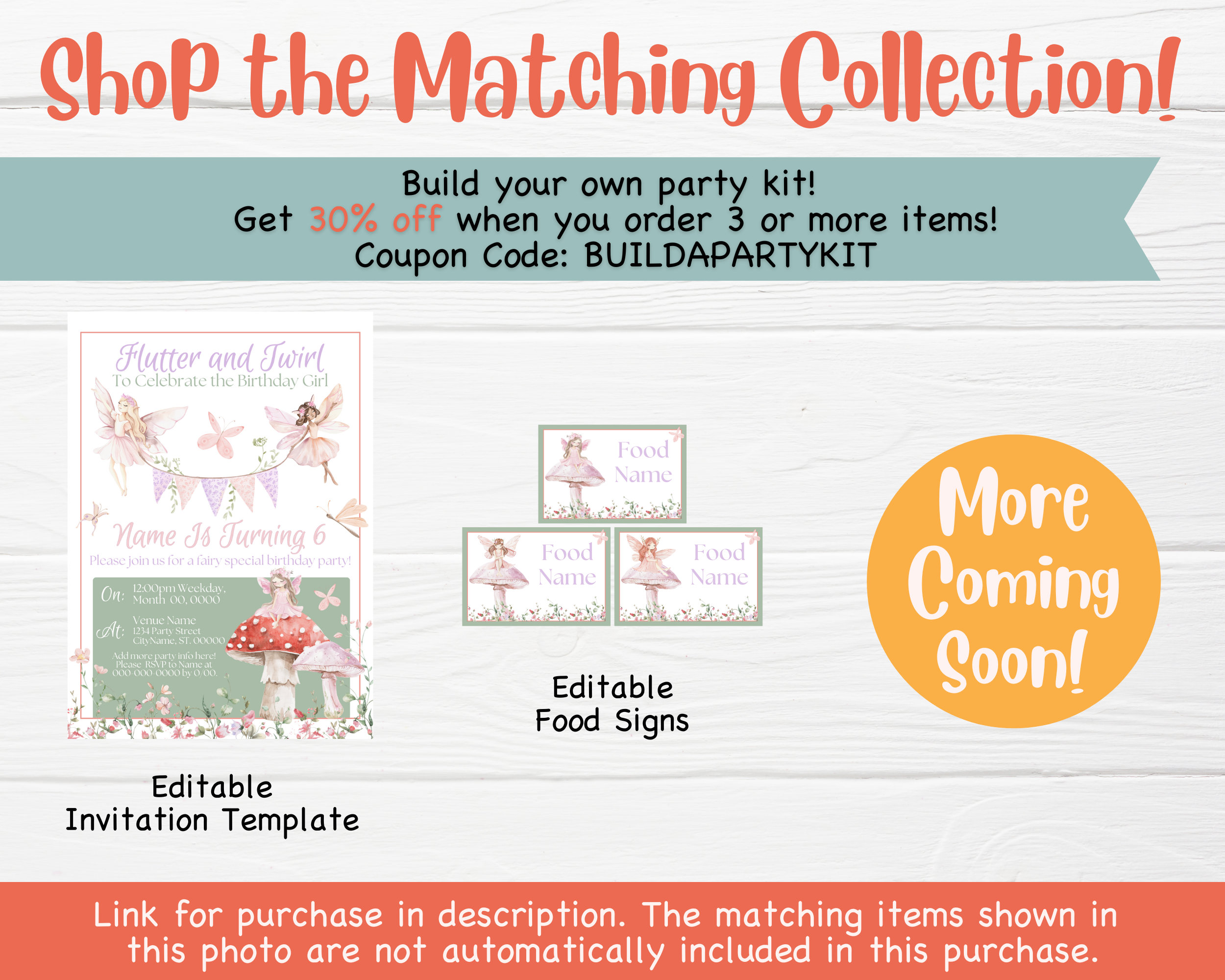 Fairy Birthday Girl Food Signs, Garden Fairy Birthday Party, Printable ...