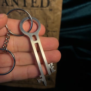 Davy Jones Key Keyring & Jack Sparrow Wanted Poster Paper - Etsy