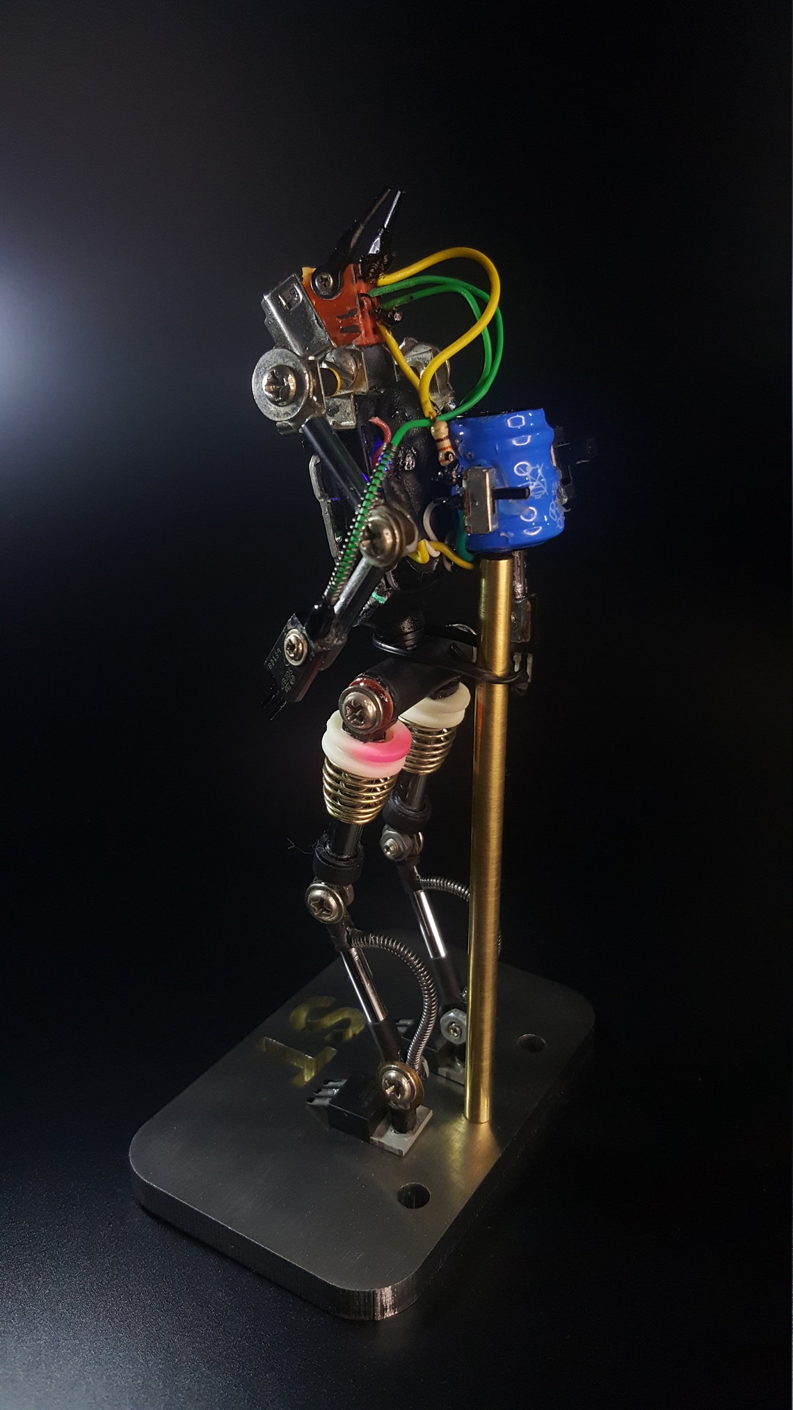 Electronic Recycled Robot ORION-5 Handmade Figure - Etsy