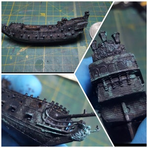 Black Pearl Ship Model in Mussel From Pirates of the Caribbean 2011 ...