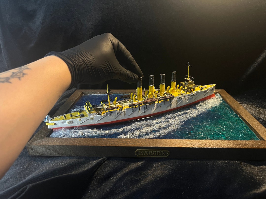 Miniature Ship Model With Ocean Epoxy Diorama - Etsy Canada