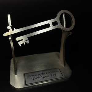 Davy Jones Key Made of Steel Clean Version, With Steel Stand - Etsy