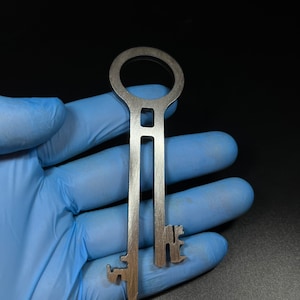 Davy Jones Key Made of Steel Clean Version, With Steel Stand - Etsy