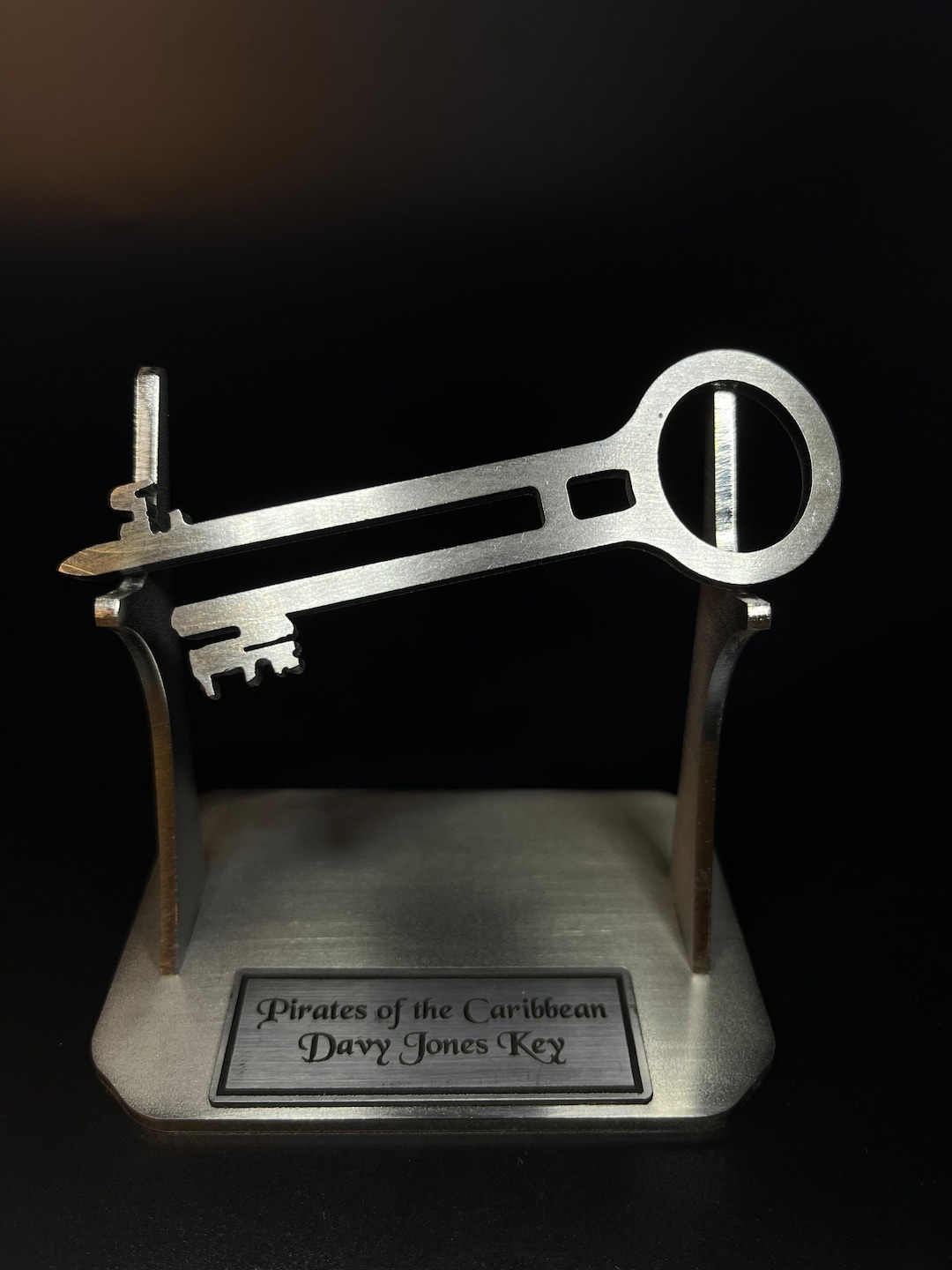 Davy Jones Key Made of Steel Clean Version, With Steel Stand - Etsy