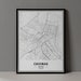 Chisinau Moldova Map Digital Print, Chisinau Map Poster, Chisinau Map ...