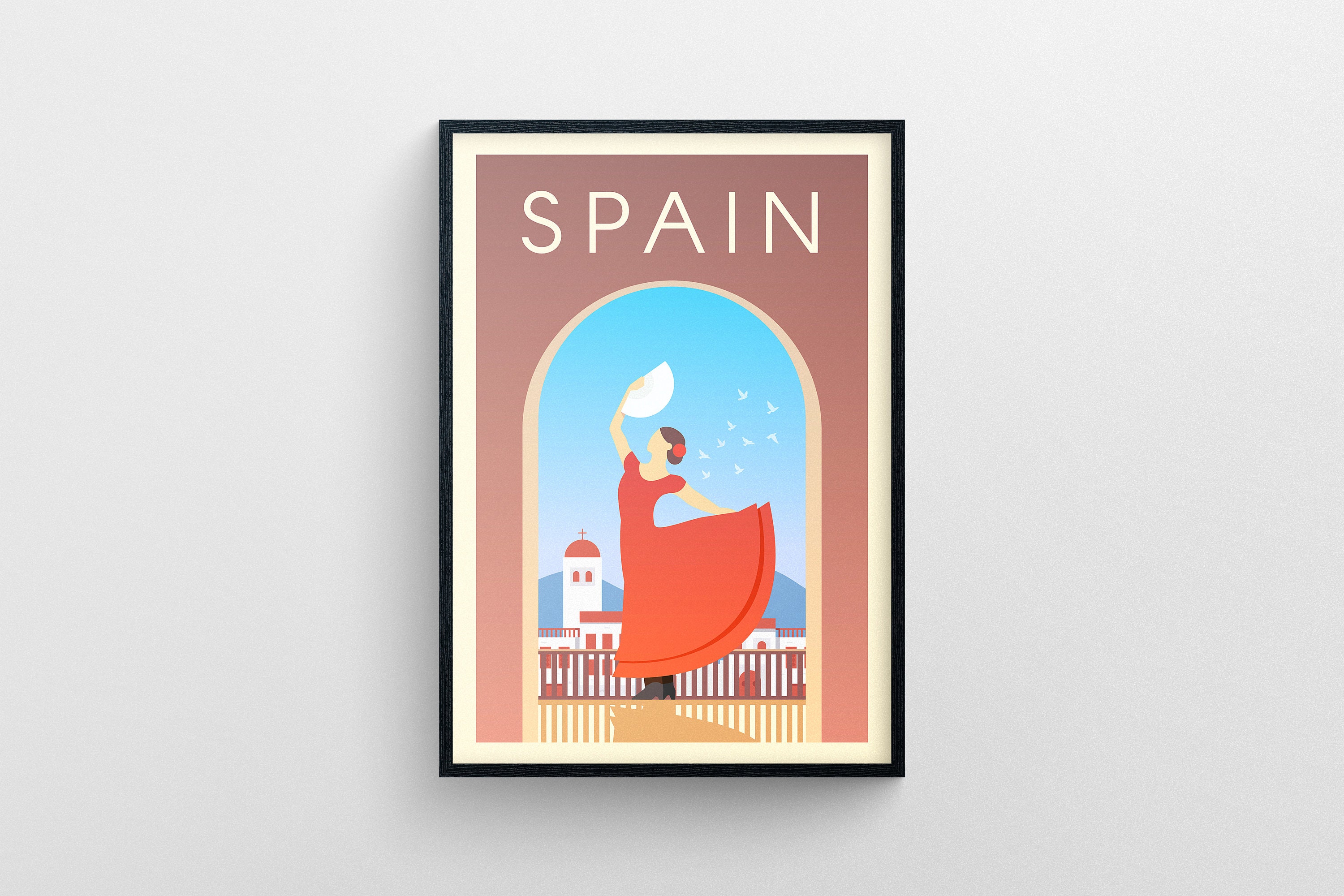 Spain Travel Poster, Spain Wall Art, Spain Travel Print, Spain ...