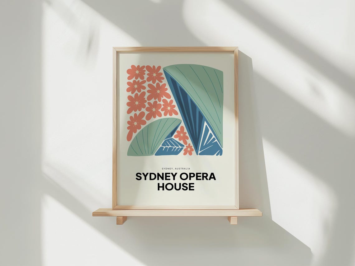 Sydney Opera House Poster, Opera House Sydney Australia Print, Sydney ...