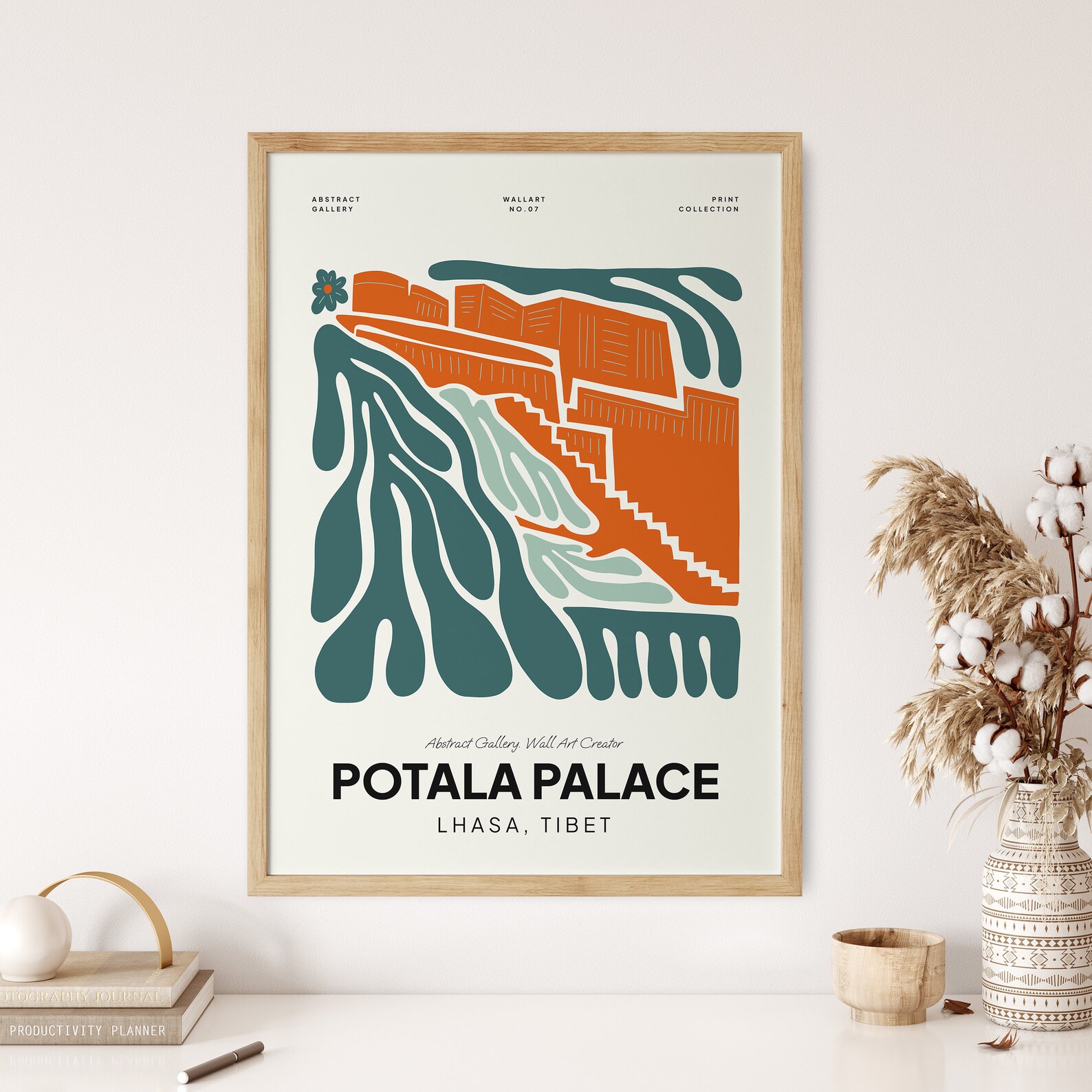 Potala Palace Poster, Potala Palace Lhasa Tibet Print, Potala Palace ...