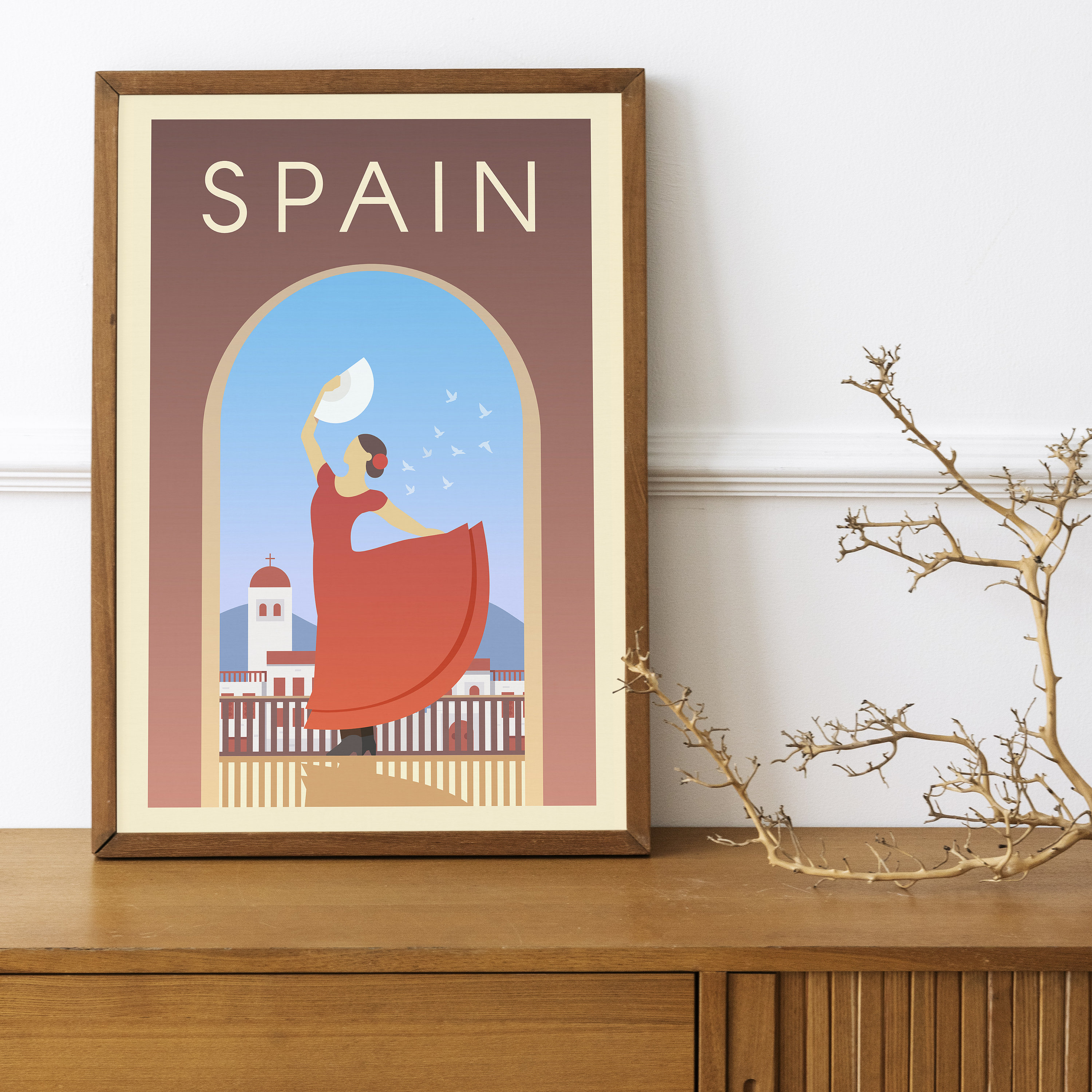Spain Travel Poster, Spain Wall Art, Spain Travel Print, Spain ...