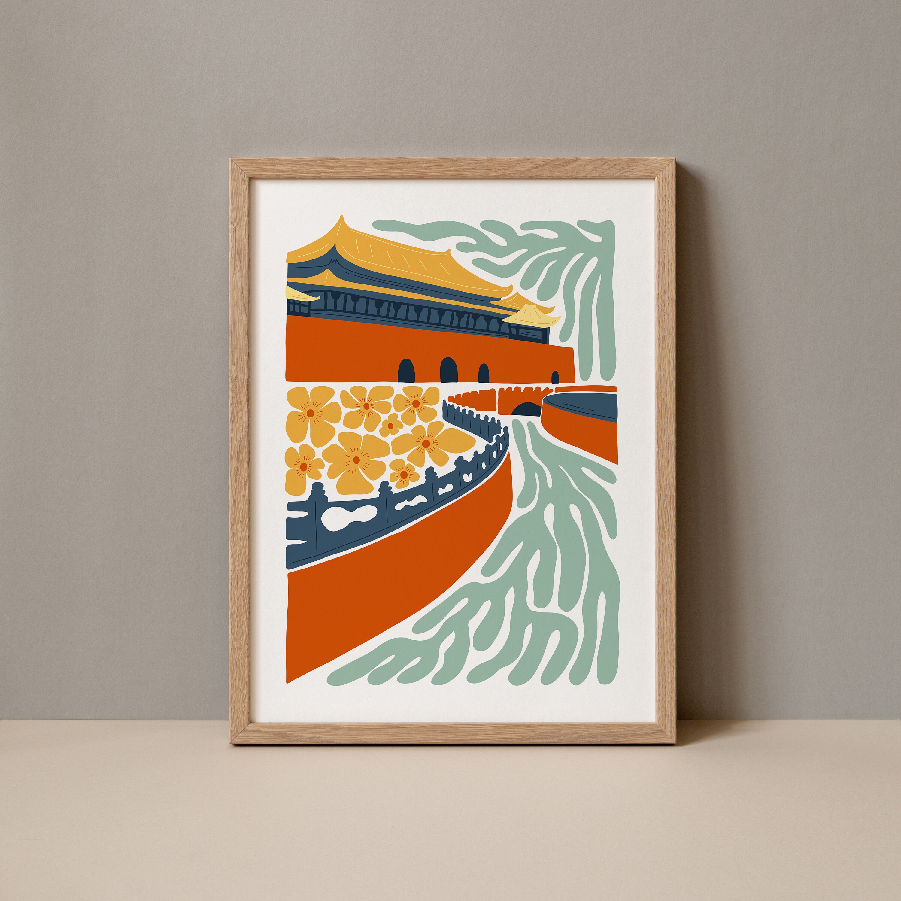 Forbidden City Beijing Poster, Forbidden City Print, Forbidden City ...
