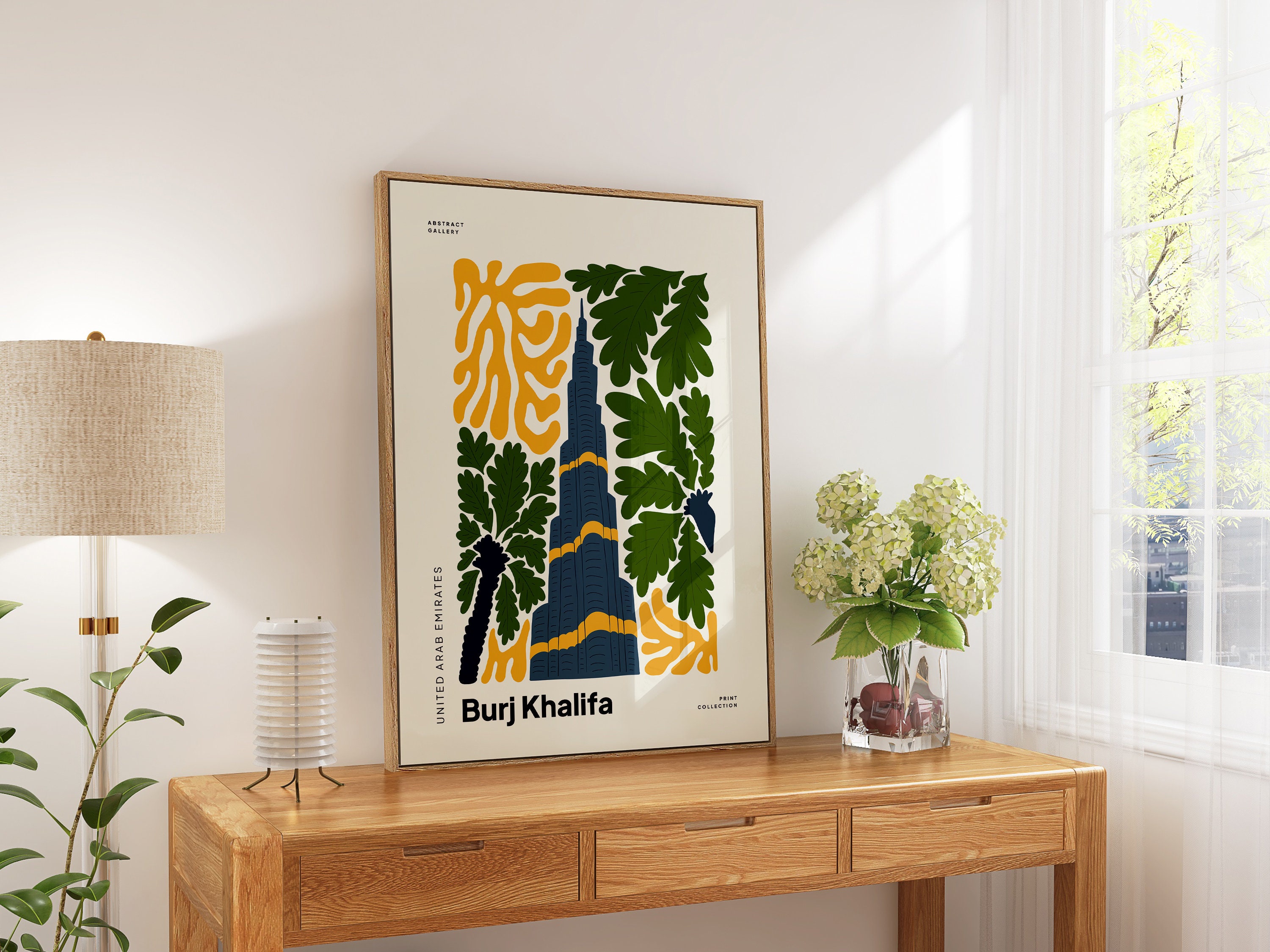 Burj Khalifa Dubai UAE Poster, Burj Khalifa Abstract Gallery Print ...