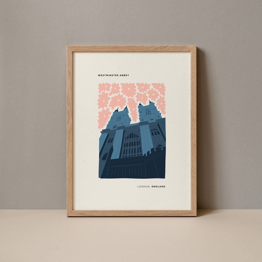 Westminster Abbey London Poster, Westminster Abbey Print, Westminster ...