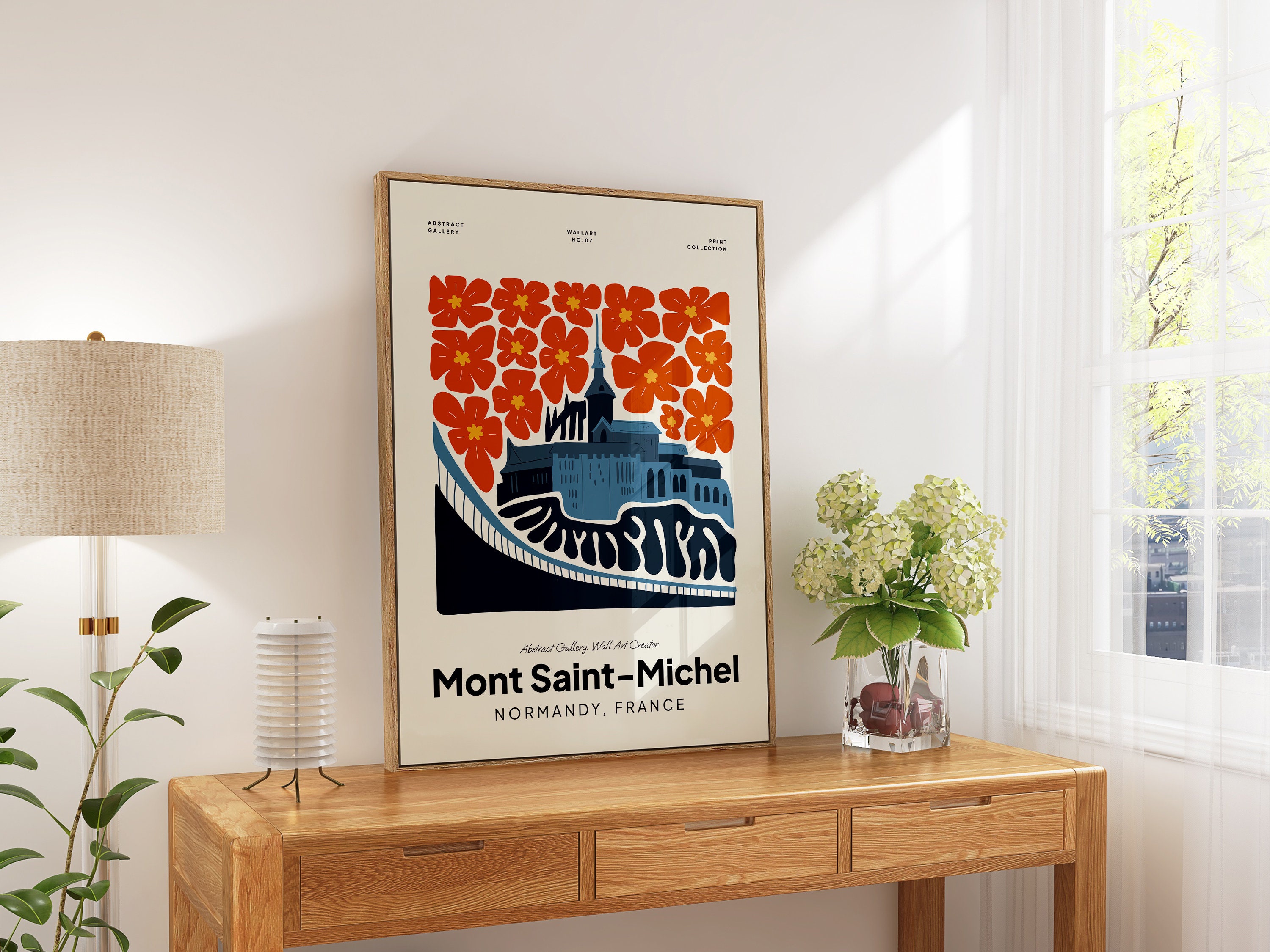 Mont Saint-michel France Poster, Mont Saint-michel Print, Mont Saint ...