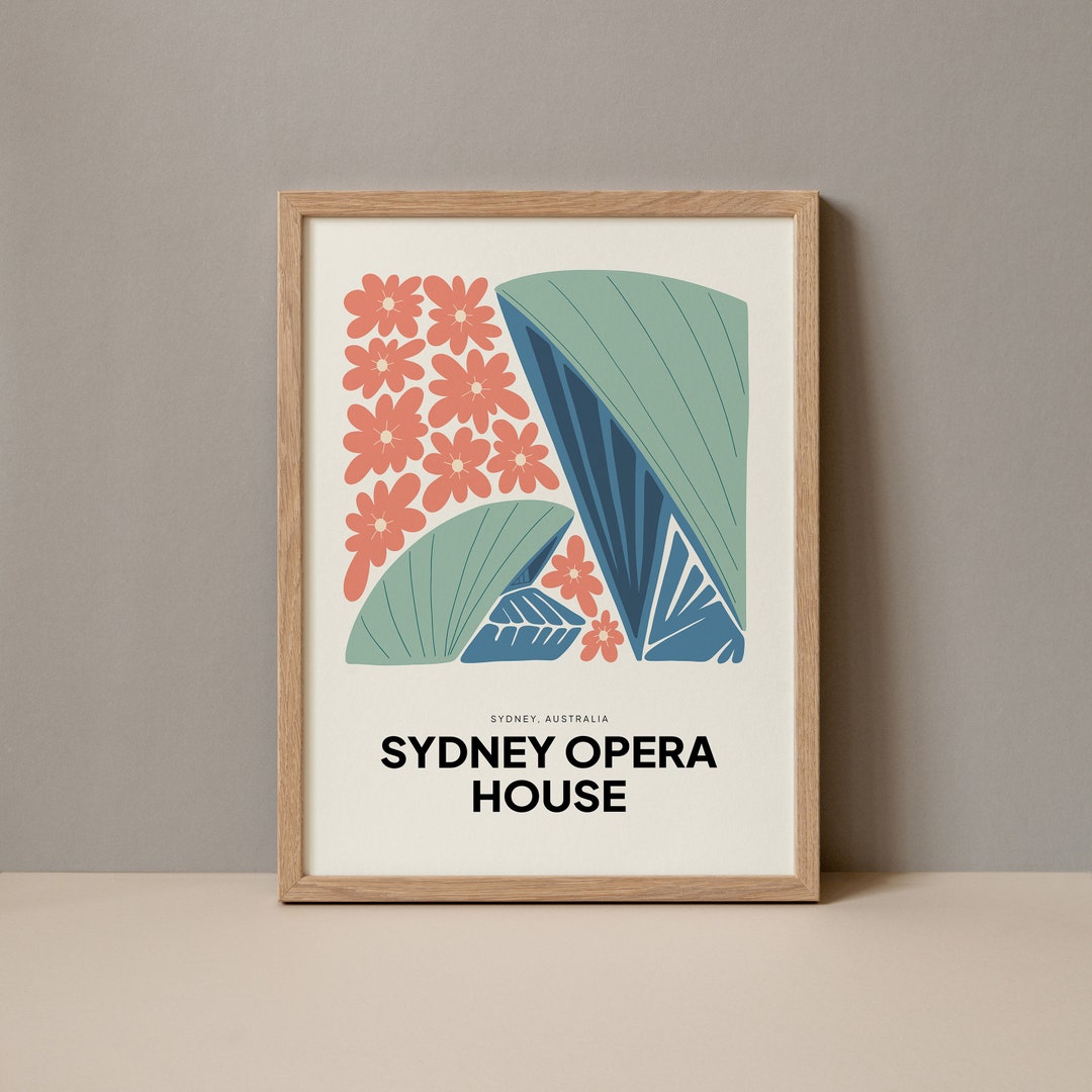 Sydney Opera House Poster, Opera House Sydney Australia Print, Sydney ...