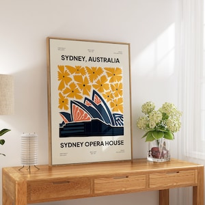 Sydney Opera House Poster, Opera House Sydney Australia Print, Sydney ...