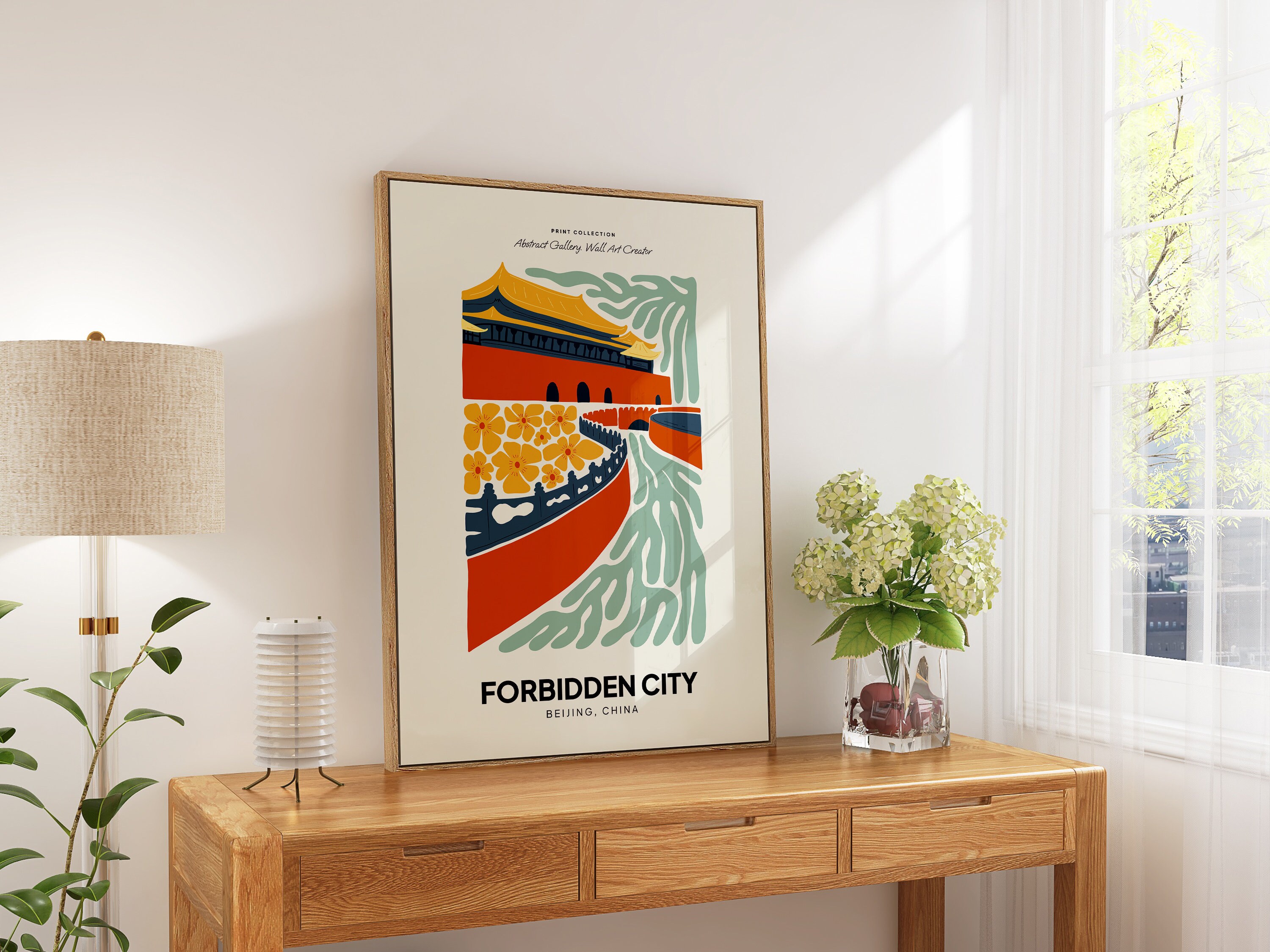 Forbidden City Beijing Poster, Forbidden City Print, Forbidden City ...
