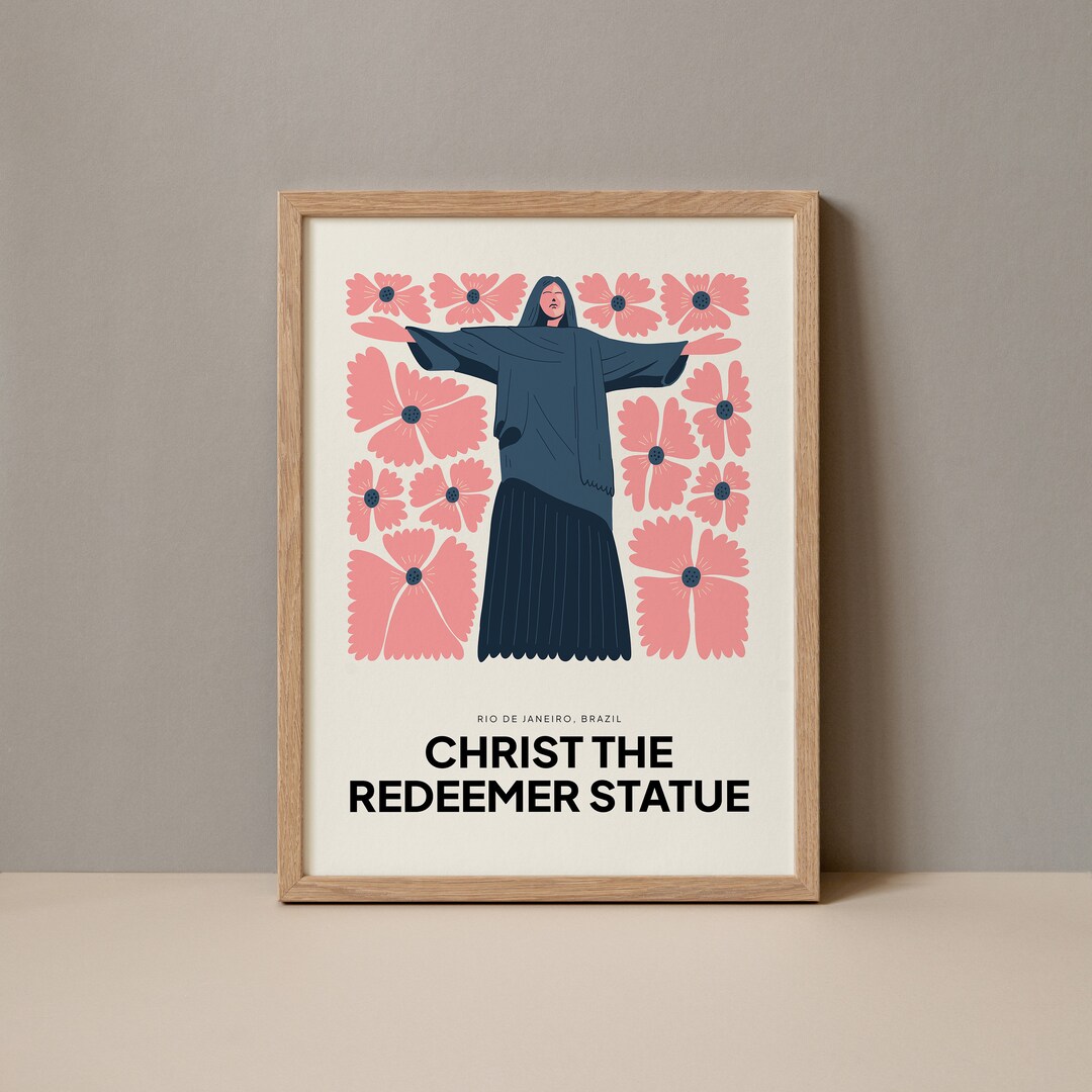 Christ the Redeemer Statue Poster, Seven Wonders Poster, Rio De Janeiro ...