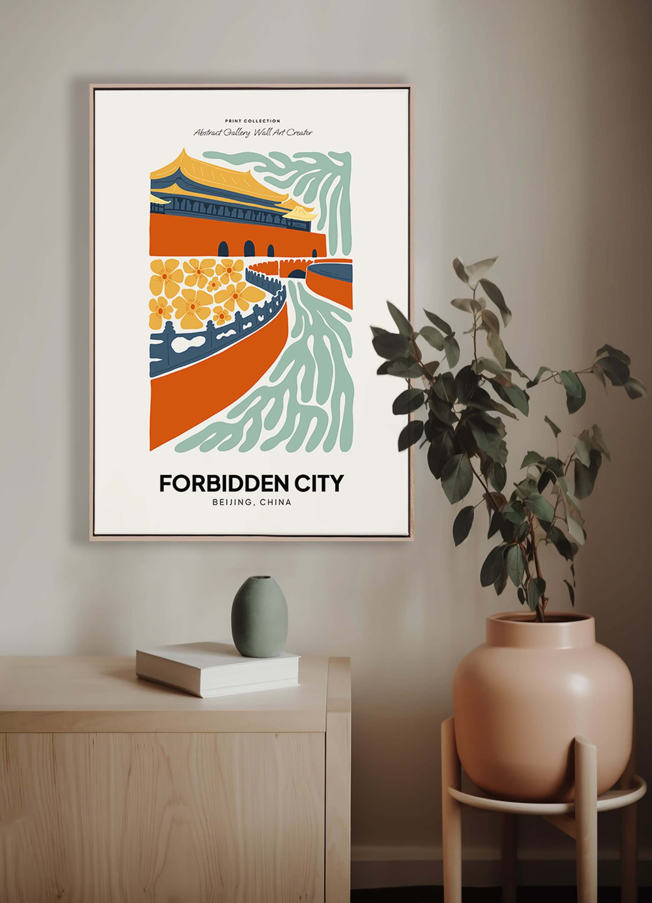 Forbidden City Beijing Poster, Forbidden City Print, Forbidden City ...