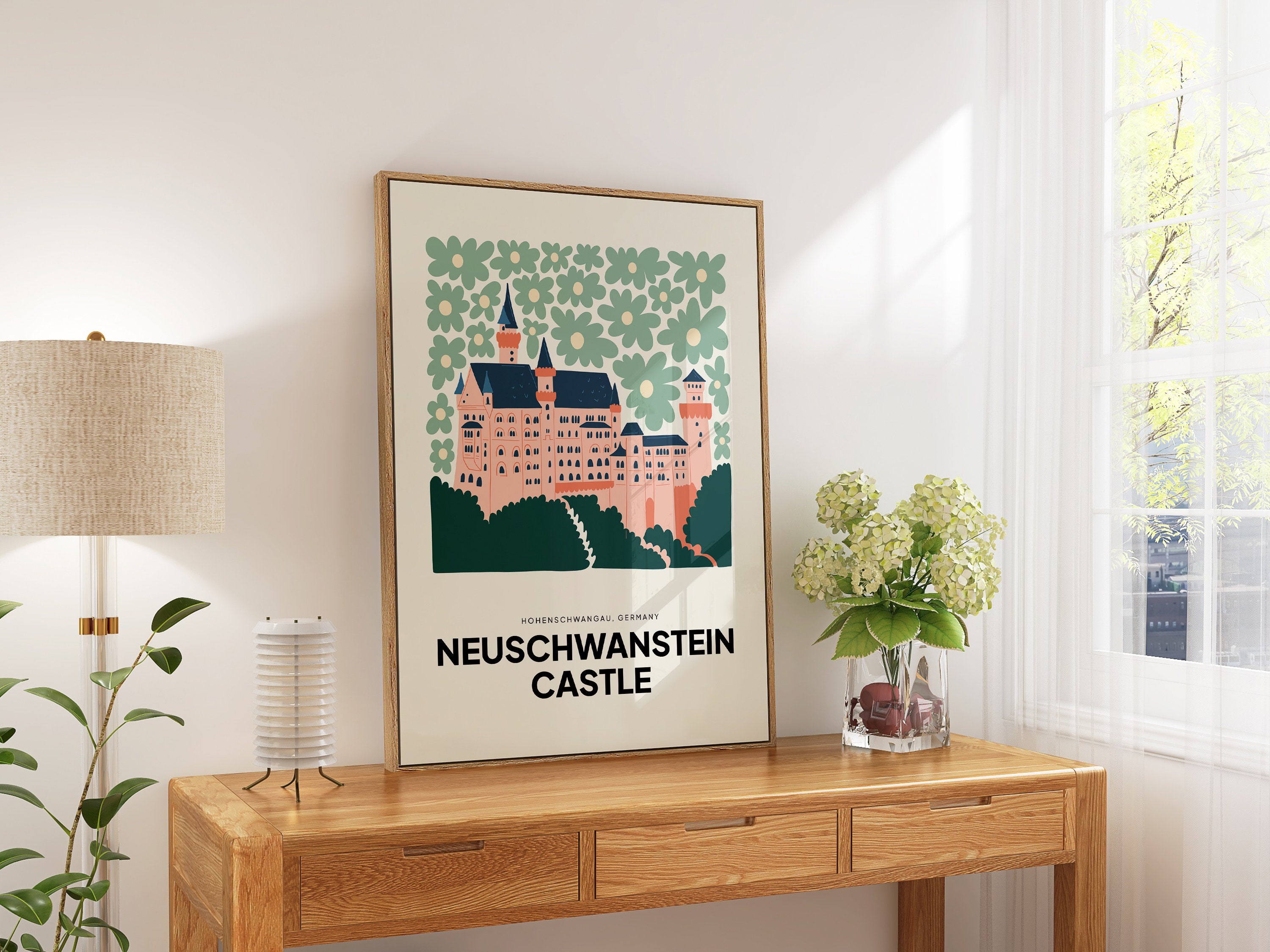 Neuschwanstein Castle Germany Poster Neuschwanstein Castle - Etsy