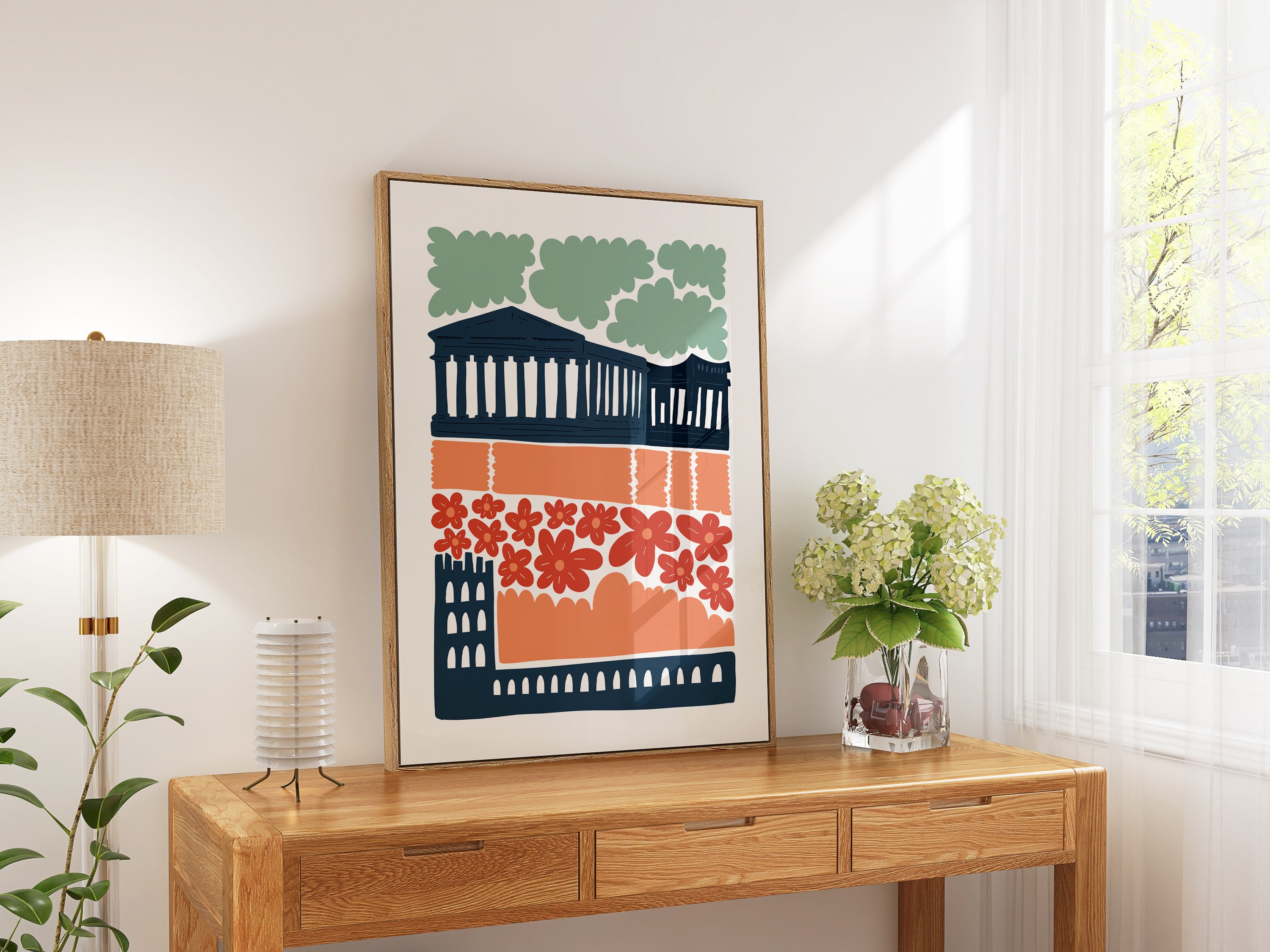 Acropolis Athens Greece Poster, Acropolis Abstract Gallery Print ...