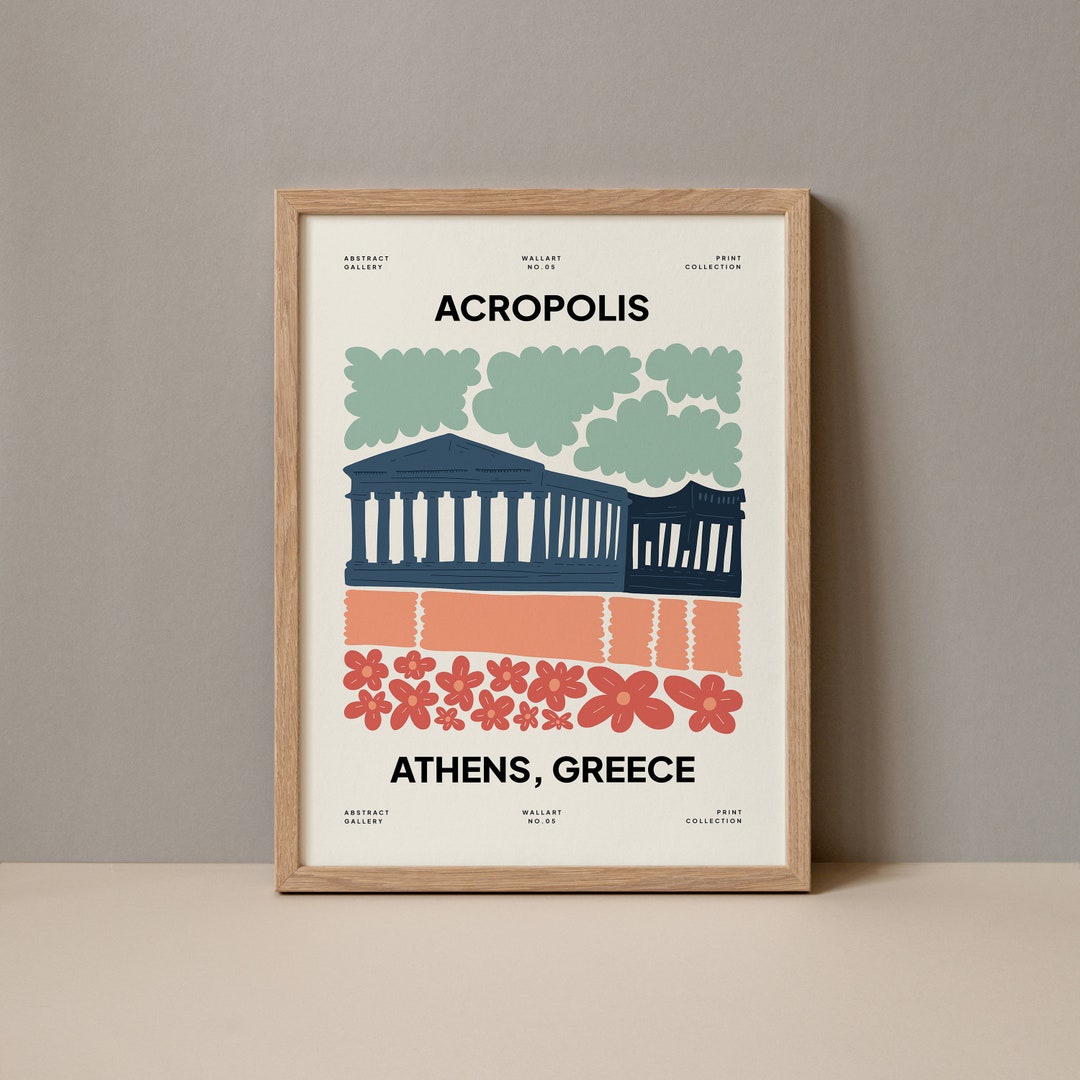 Acropolis Athens Greece Poster, Acropolis Abstract Gallery Print ...
