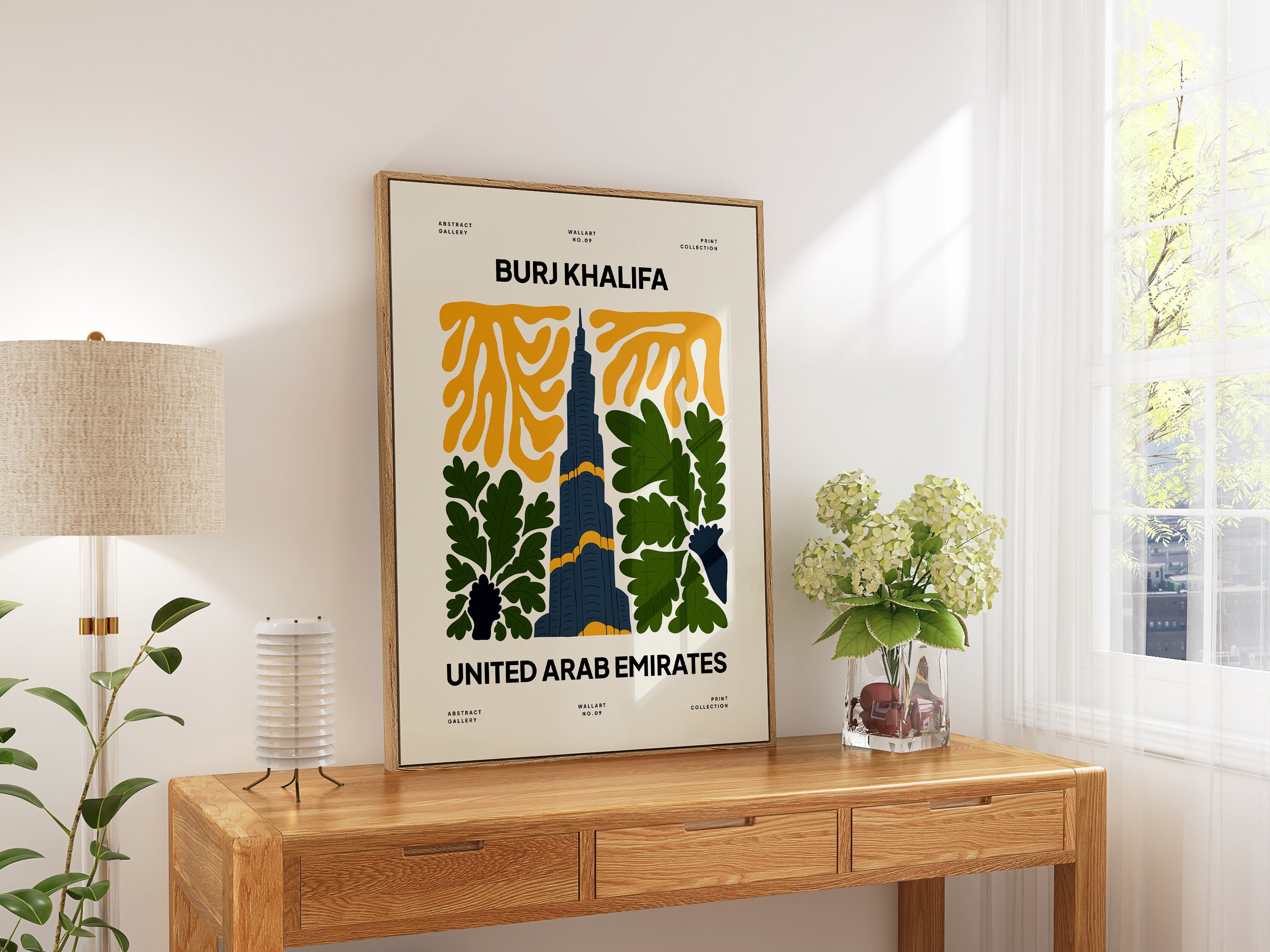 Burj Khalifa Dubai UAE Poster, Burj Khalifa Abstract Gallery Print ...