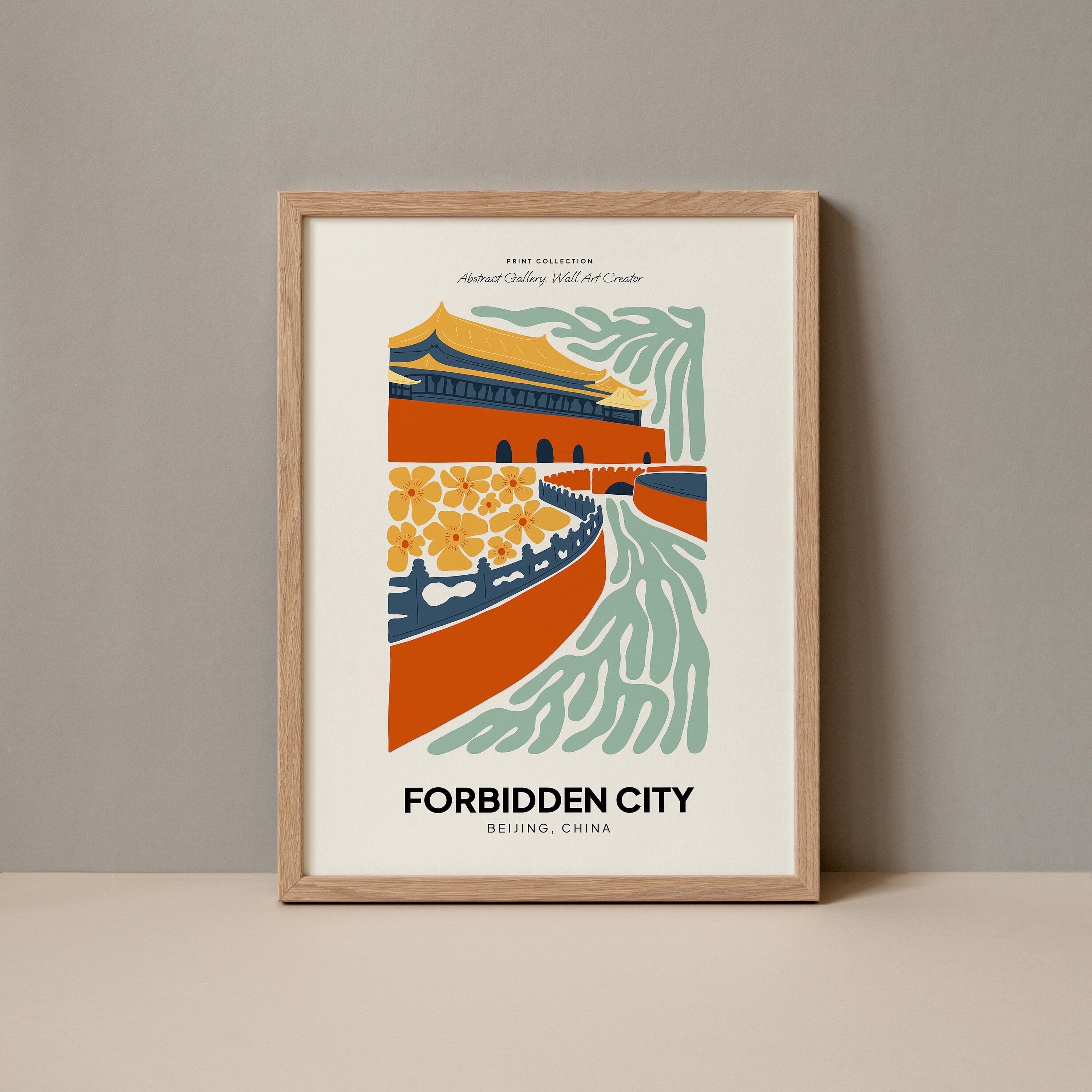 Forbidden City Beijing Poster, Forbidden City Print, Forbidden City ...