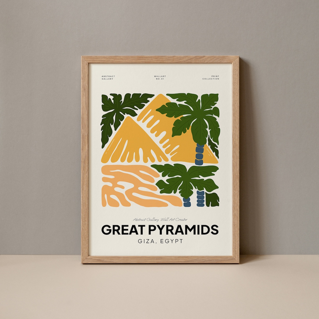 Great Pyramids Giza Egypt Poster, Great Pyramids Egypt Print, Great ...