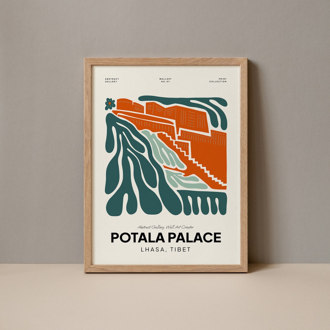 Potala Palace Poster, Potala Palace Lhasa Tibet Print, Potala Palace ...