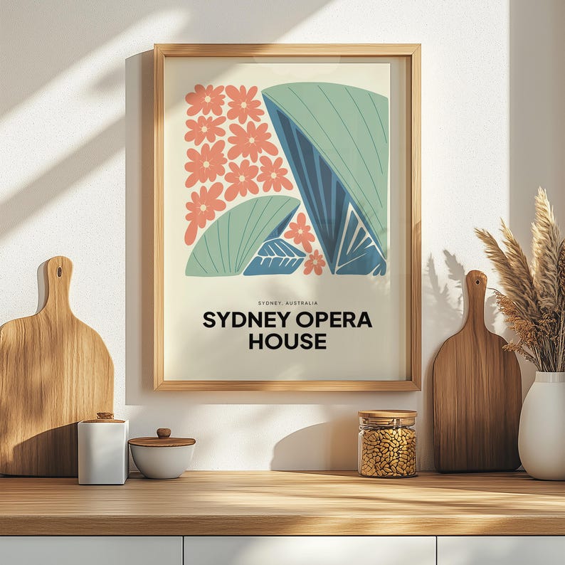 Sydney Opera House Poster, Opera House Sydney Australia Print, Sydney ...