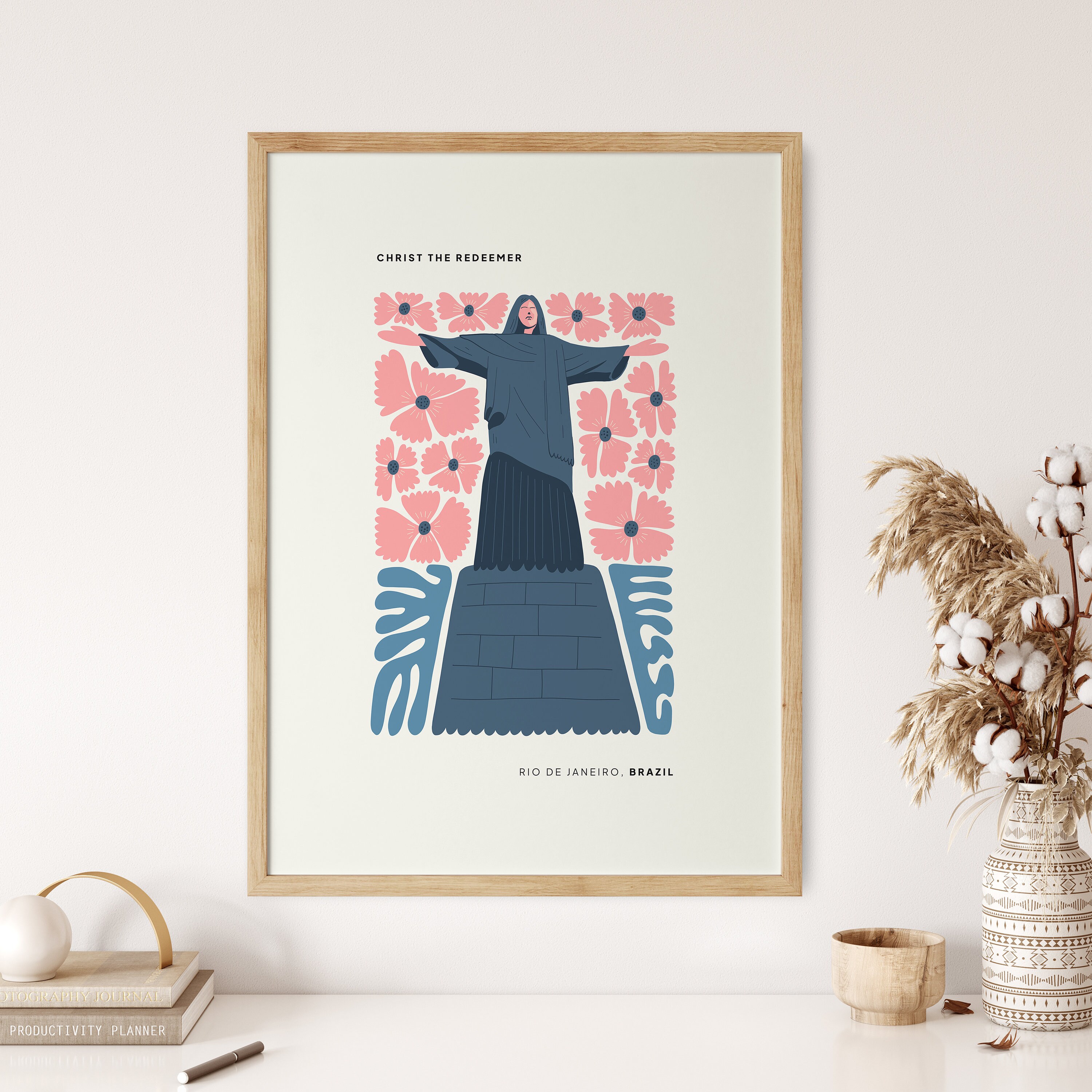 Christ the Redeemer Statue Poster, Seven Wonders Poster, Rio De Janeiro ...