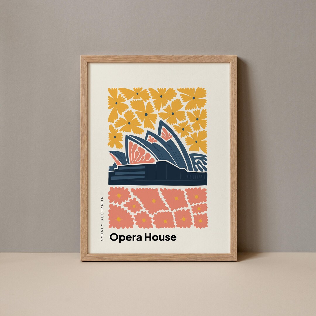 Sydney Opera House Poster, Opera House Sydney Australia Print, Sydney ...