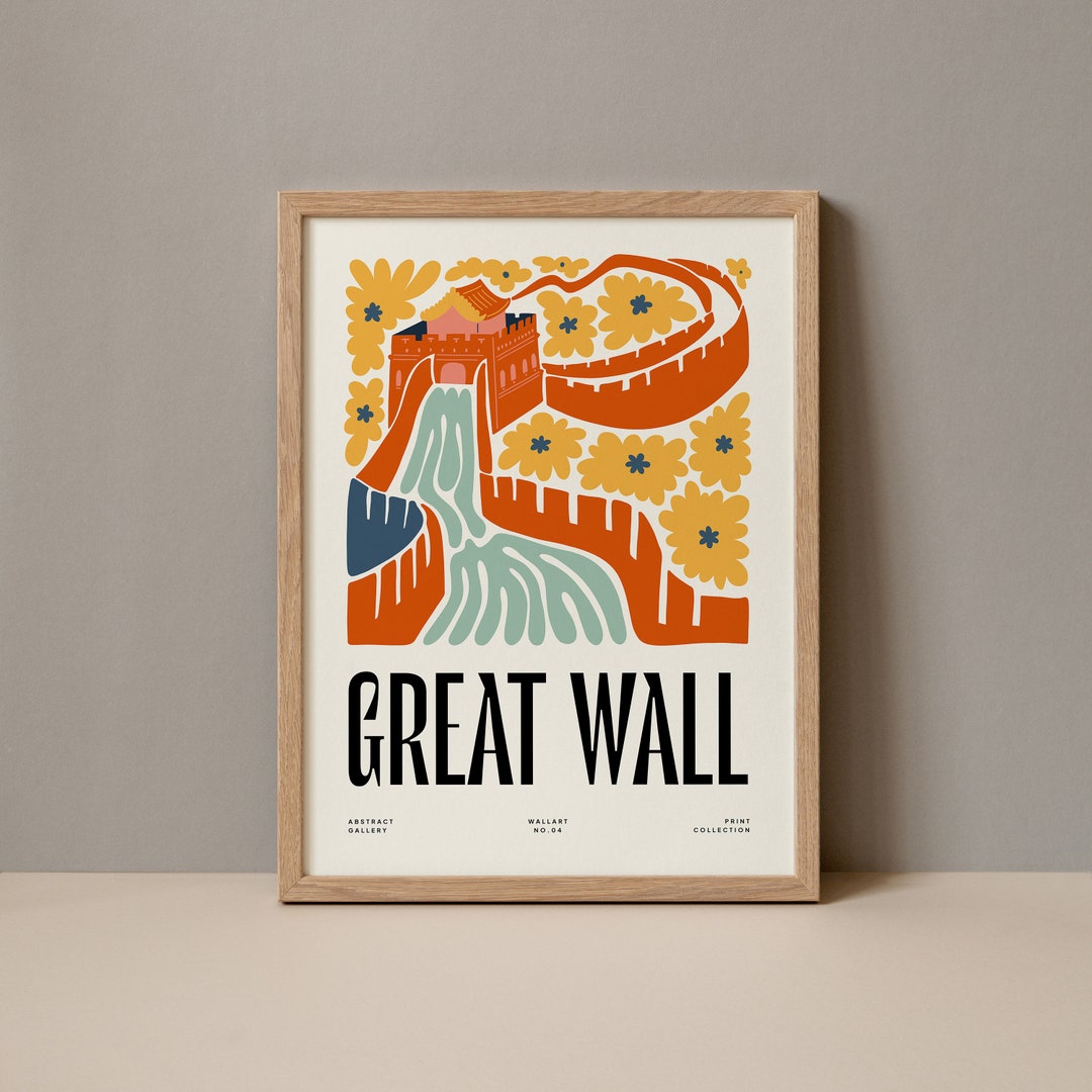 Great Wall of China Poster, Great Wall China Print, Great Wall China ...