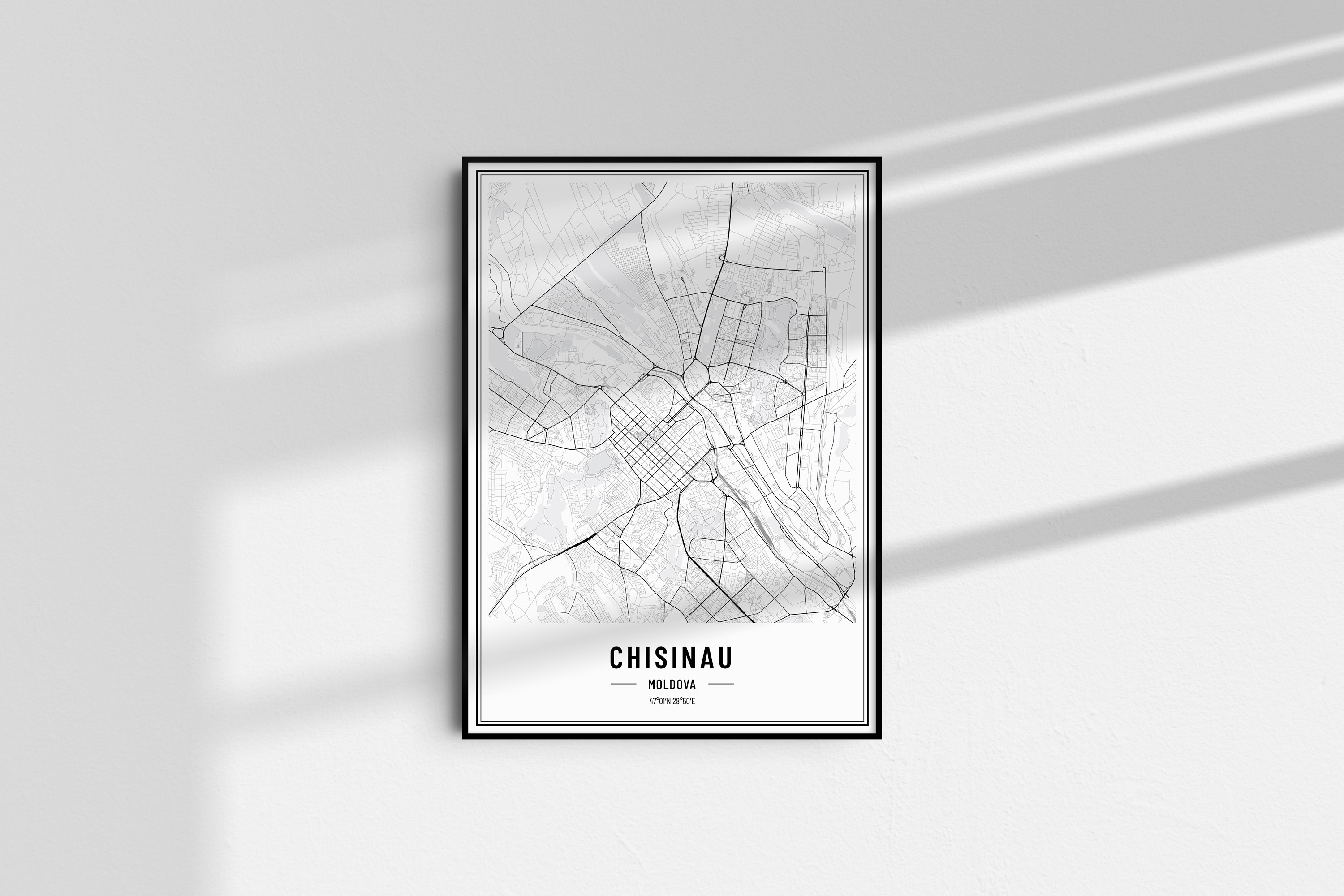 Chisinau Moldova Map Digital Print, Chisinau Map Poster, Chisinau Map ...