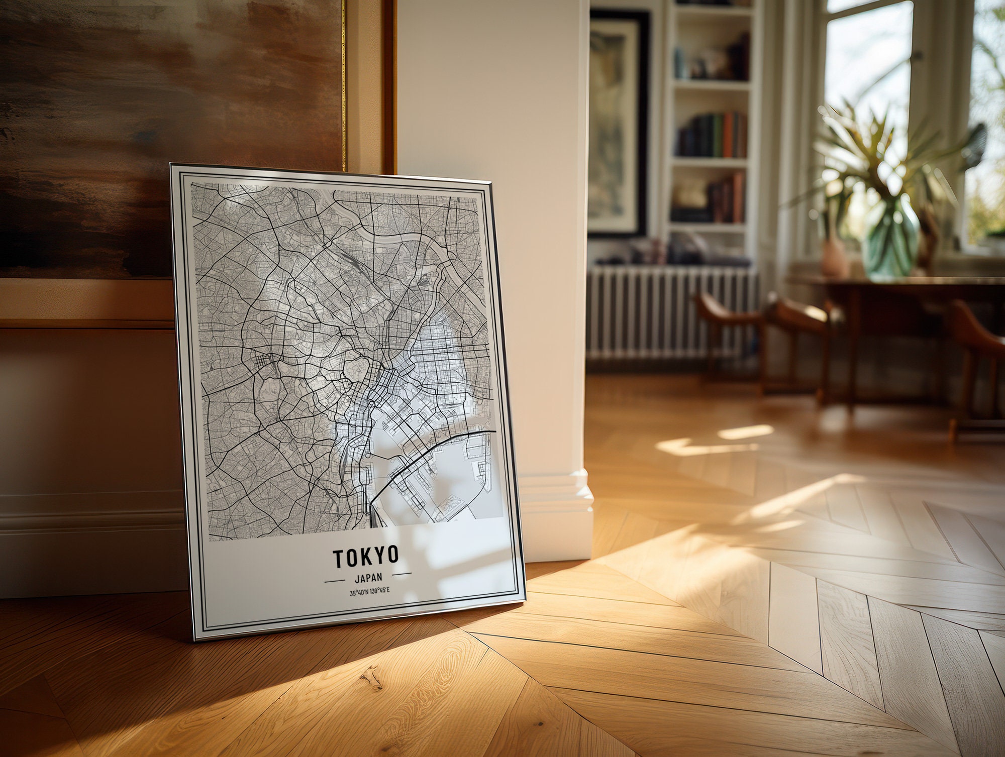 Tokyo Japan Map Digital Print, Tokyo Japan Map Poster, Tokyo Japan Map ...