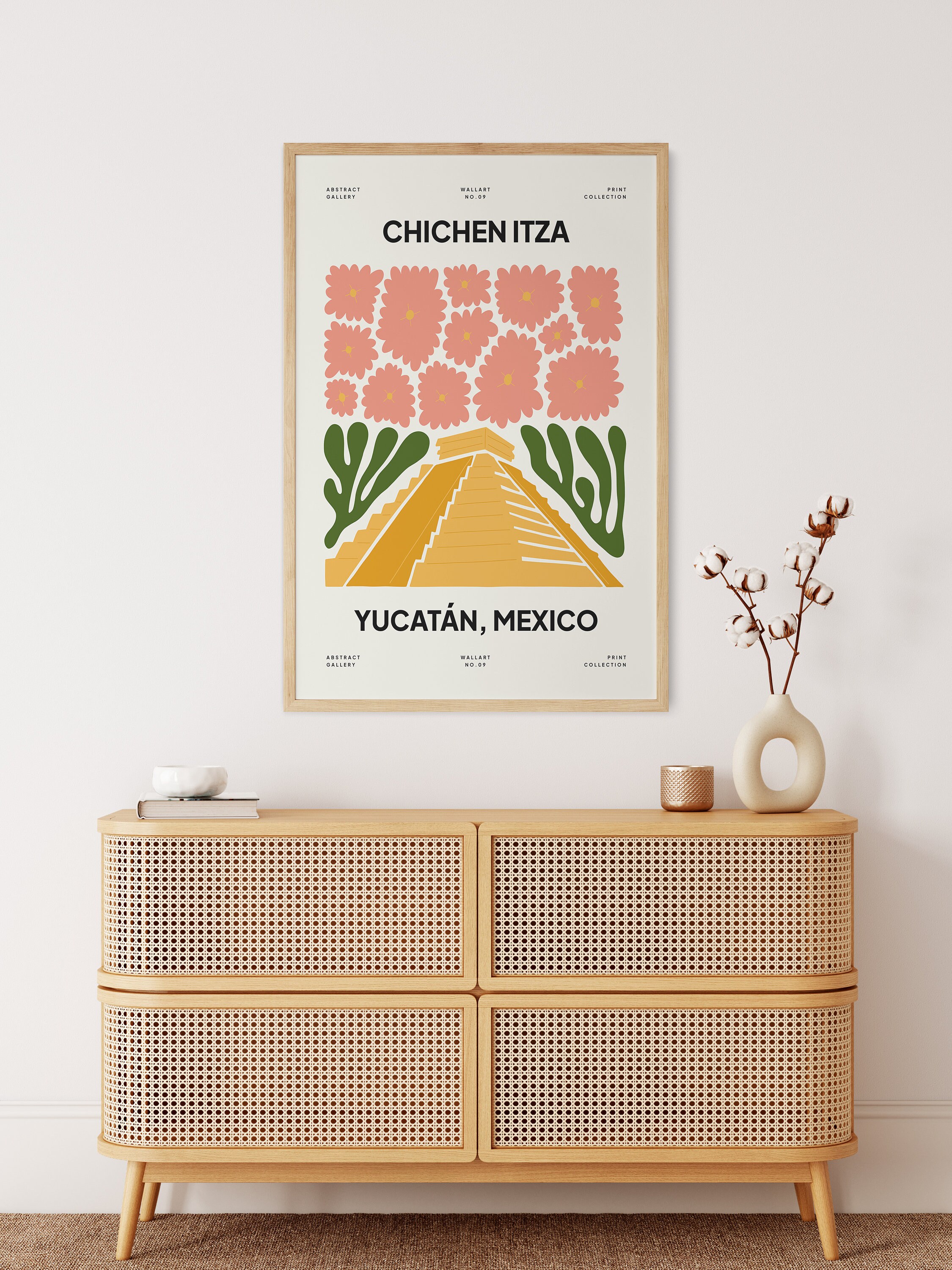 Chichen Itza Poster, Chichen Itza Print, Mexico Digital Print, Yucatan ...