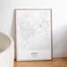 Baku Azerbaijan Map Art Print: City Road Map (digital Download) - Etsy