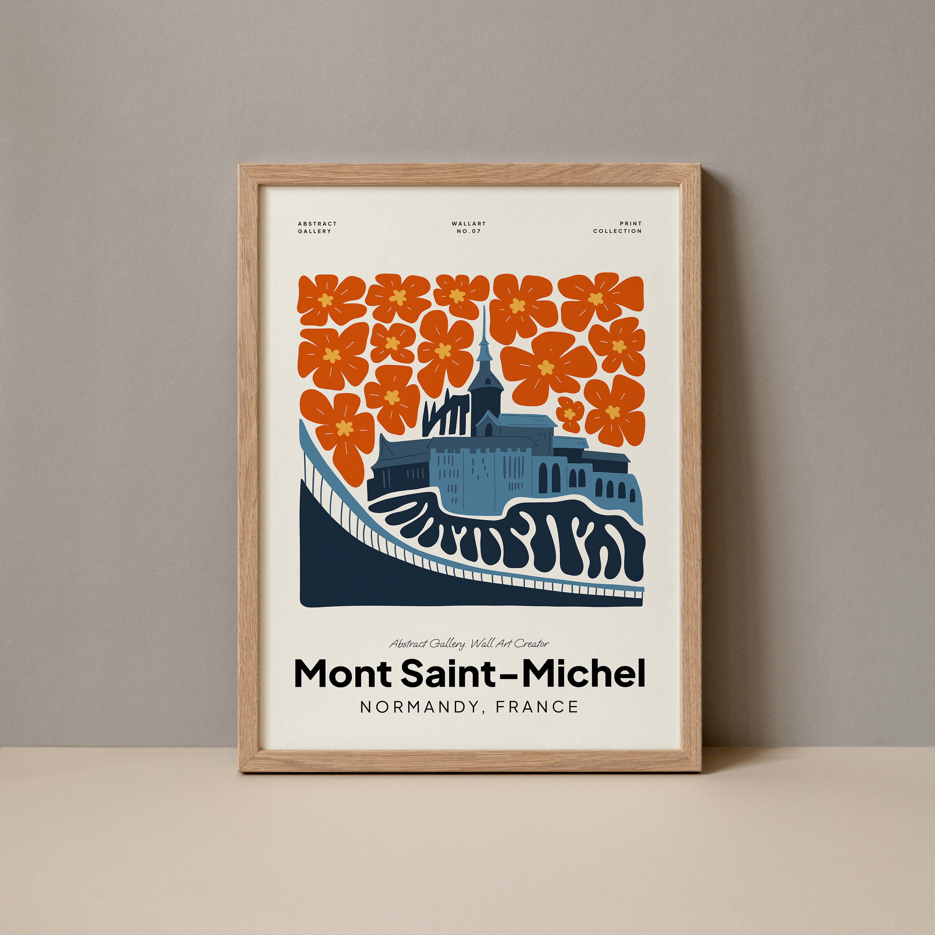 Mont Saint-michel France Poster, Mont Saint-michel Print, Mont Saint ...