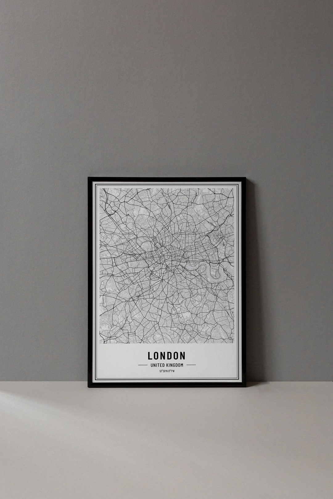 London England Map Digital Print, London Map Poster, London Map Wall ...
