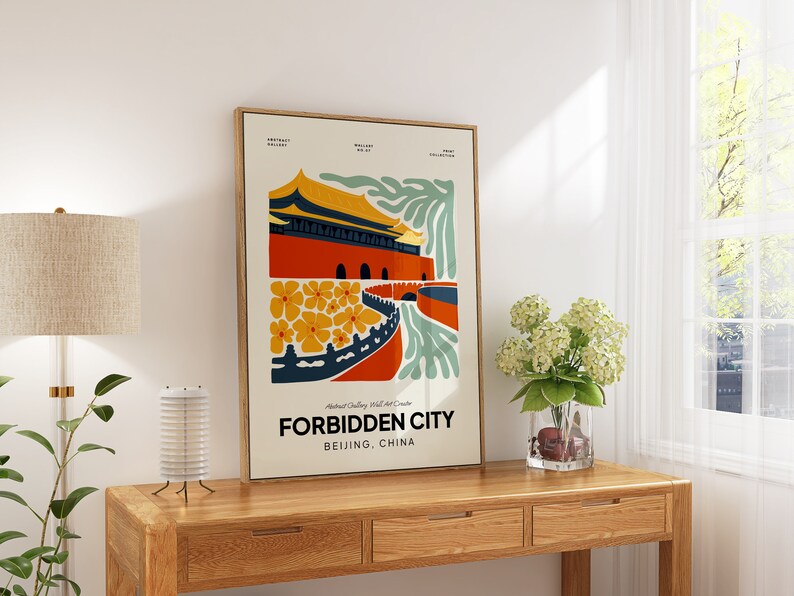 Forbidden City Beijing Poster, Forbidden City Print, Forbidden City ...